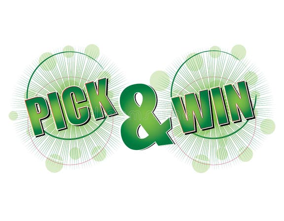 Pick and Win green stock vector. Illustration of buying - 7911748
