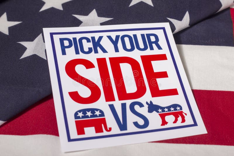 Pick Your Side Presidential Election Editorial Stock Image - Image of ...