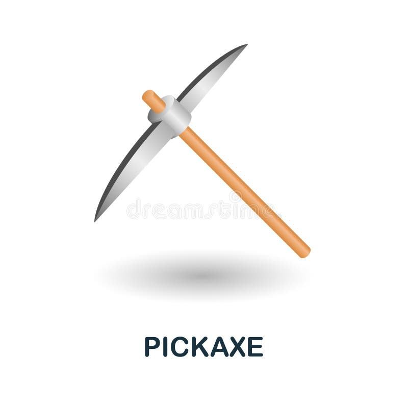 Pickaxe Icon. 3d Illustration from Construction Instruments Collection ...