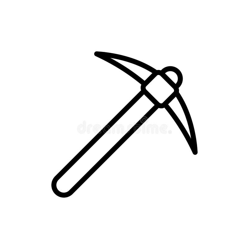 Pickaxe Icon Flat Vector Template Design Trendy Stock Vector ...