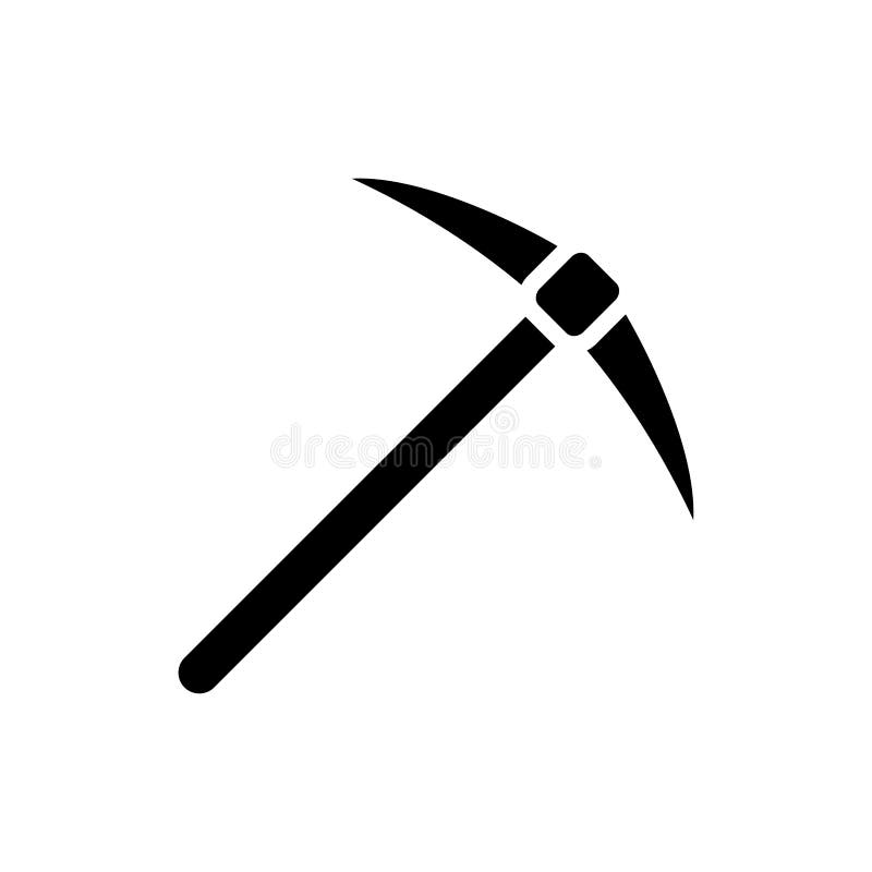 Pickaxe Icon Flat Vector Template Design Trendy Stock Vector ...