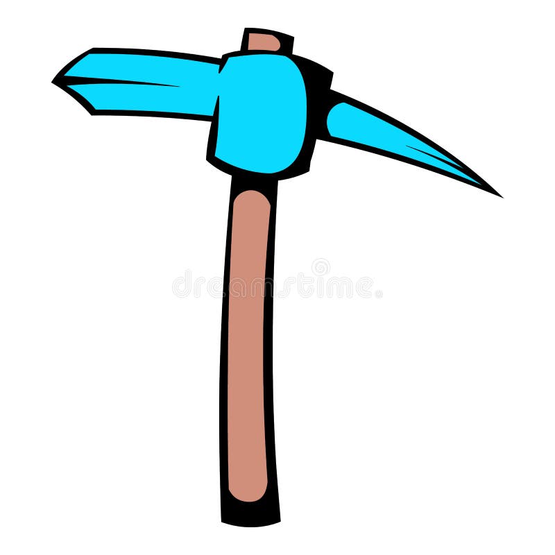Pickaxe icon, icon cartoon stock vector. Illustration of demolition ...