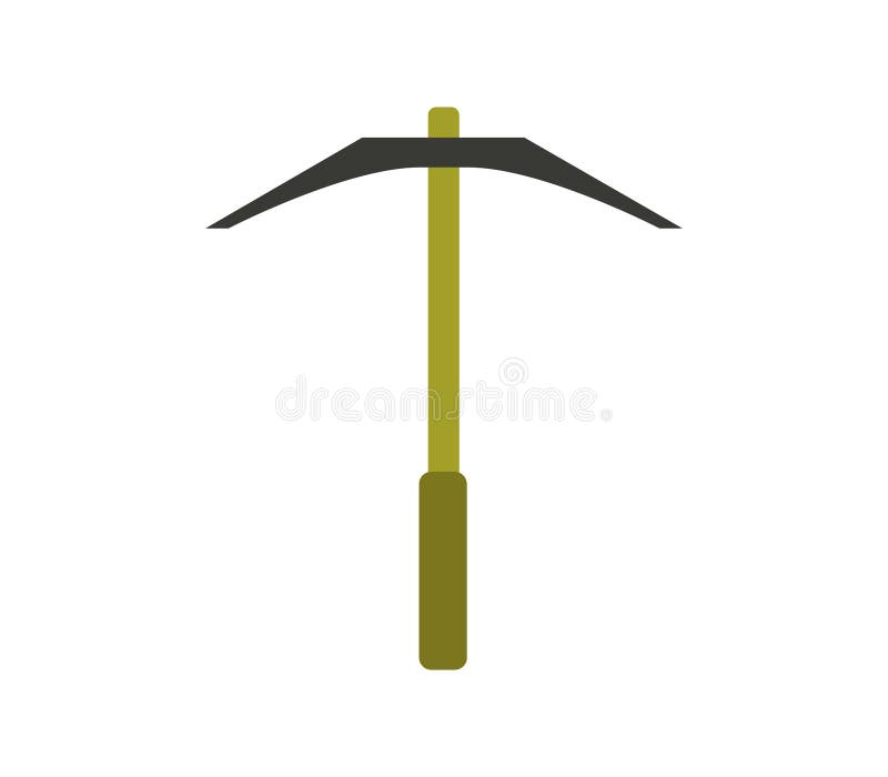 Pickaxe Icon Illustrated in Vector on White Background Stock ...