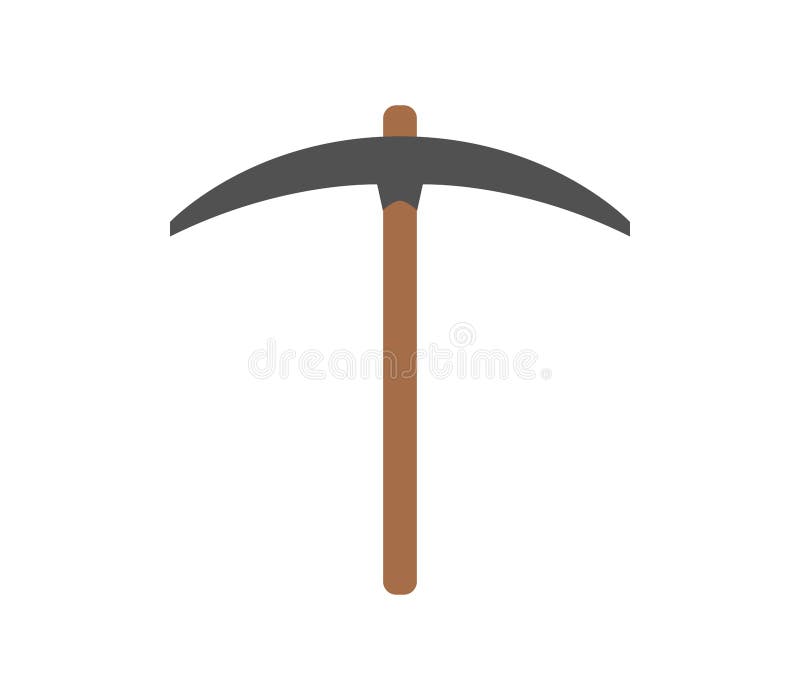 Pickaxe Icon Illustrated in Vector on White Background Stock ...