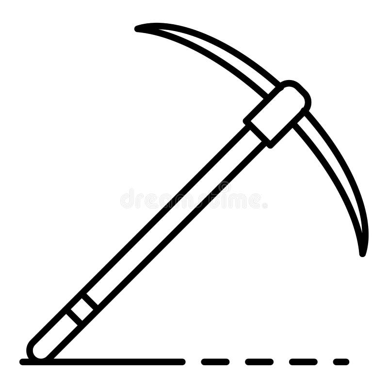 Pickaxe Icon, Simple Black Style Stock Vector - Illustration of design ...