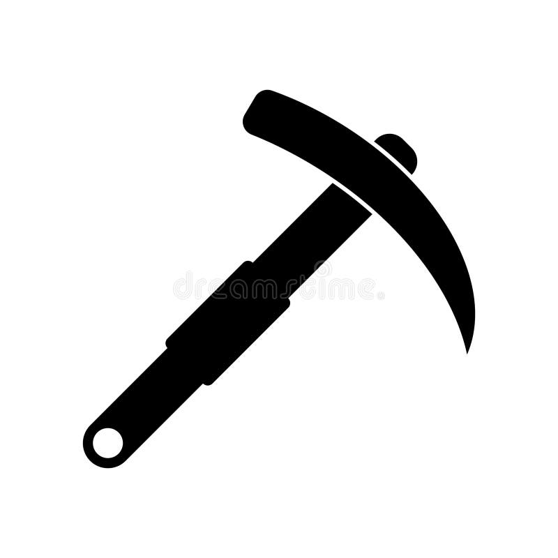 Pickaxe icon vector stock vector. Illustration of heavy - 283400041