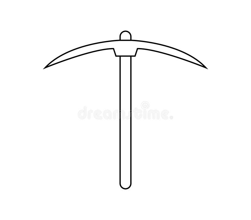 Pickaxe icon stock illustration. Illustration of mattock - 112080145