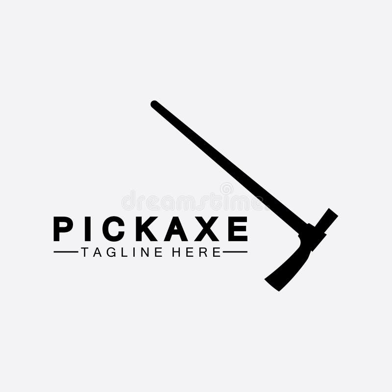 Pickaxe Logo Vector Icon Symbol Illustration Design Template, Mining ...