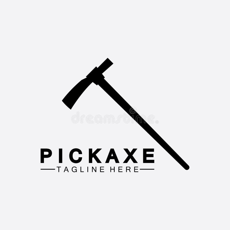 Pickaxe Logo Vector Icon Symbol Illustration Design Template, Mining ...