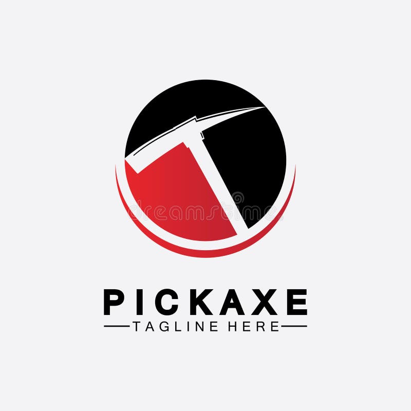 Pickaxe Logo Vector Icon Symbol Illustration Design Template, Mining ...
