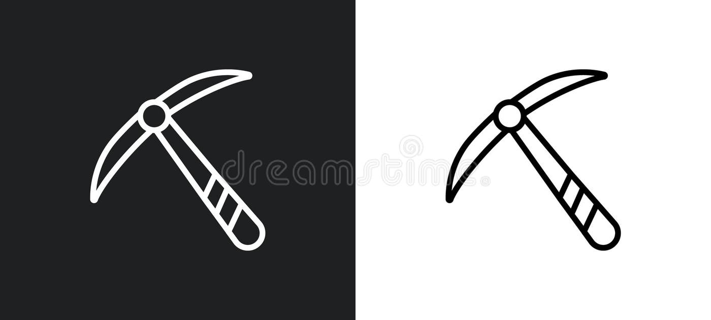 Pickaxe Outline Stock Illustrations – 4,784 Pickaxe Outline Stock ...