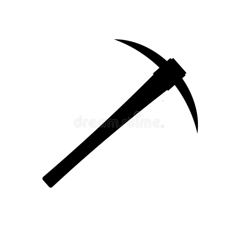 Pickaxe - Simple Vector Icon Stock Illustration - Illustration of pick ...