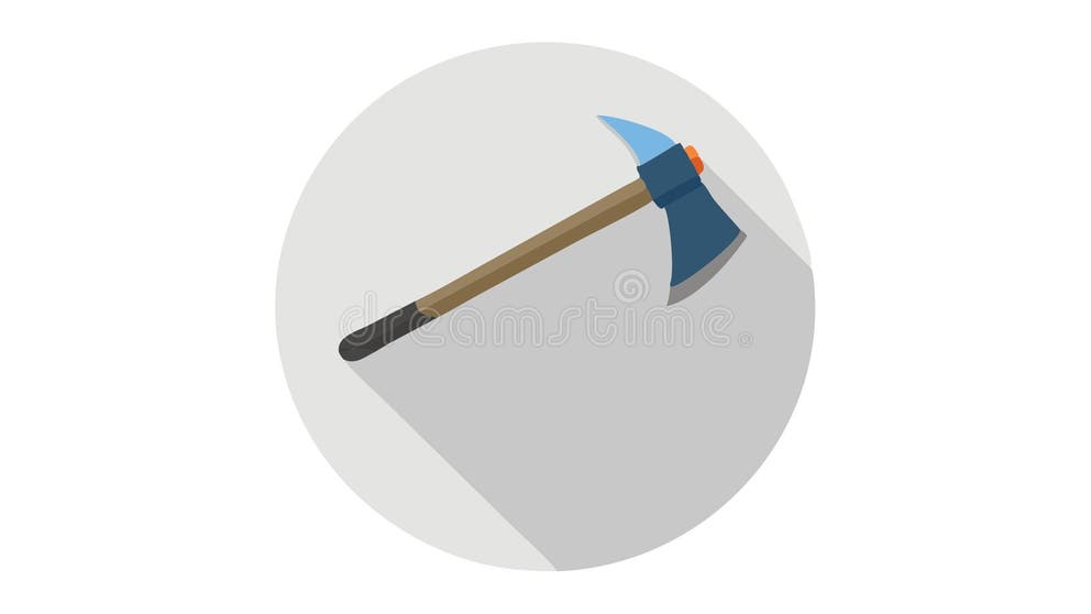 Pickaxe Tool Icon, Represents Mining and Heavy Labor, Vector Design ...