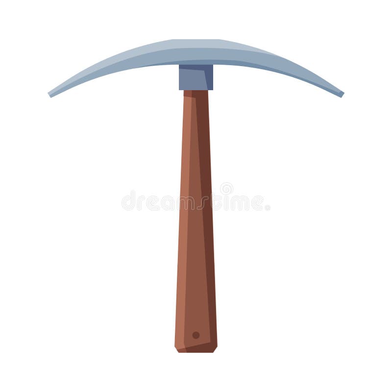 Pickaxe Tool, Mining or Geology Industry Equipment Flat Style Vector ...