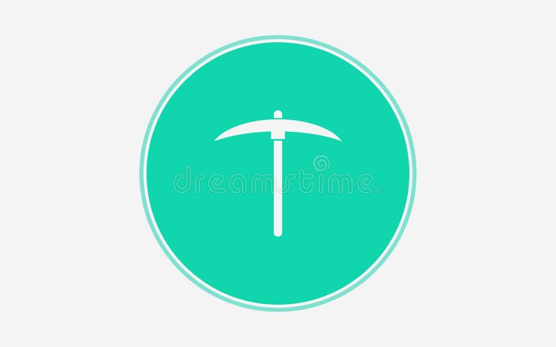 Pickaxe Vector Icon Sign Symbol Stock Vector - Illustration of flat ...