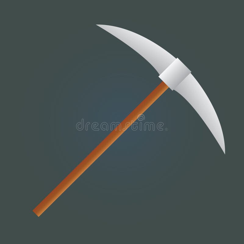 Pickaxe. Vector Illustration Decorative Design Stock Vector ...