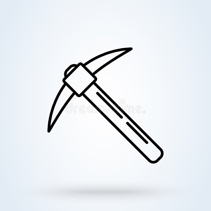Pickaxe. Vector Simple Modern Icon Design Illustration Stock Vector ...