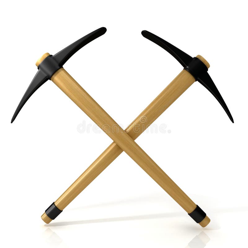 Crossed Pickaxes Stock Illustrations – 46 Crossed Pickaxes Stock ...