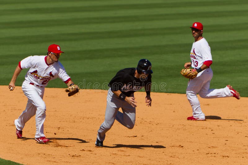 Picked Off editorial stock image. Image of marlins, freese - 18578624