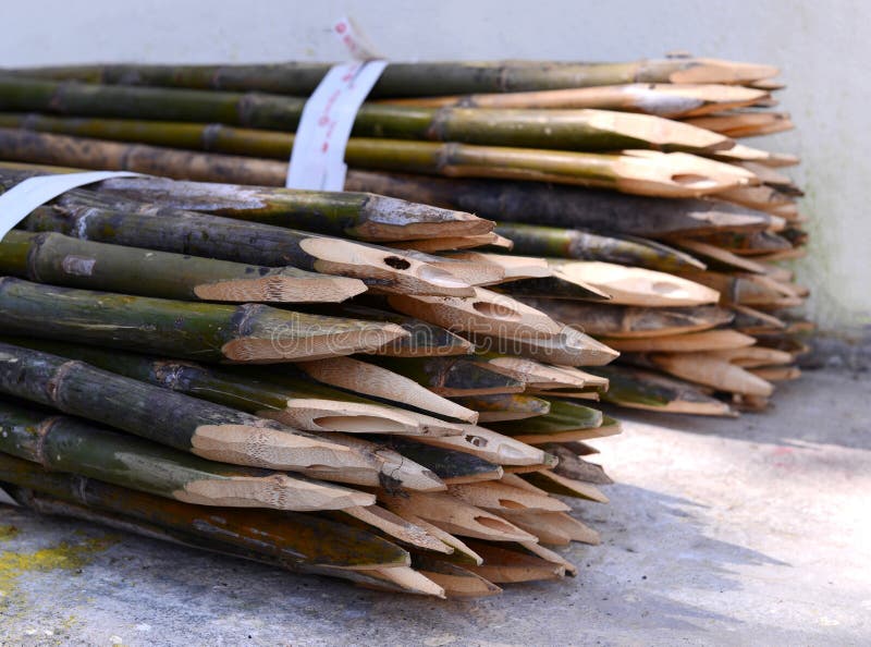 Picket bamboo fence stock photo. Image of pattern, building - 47450008