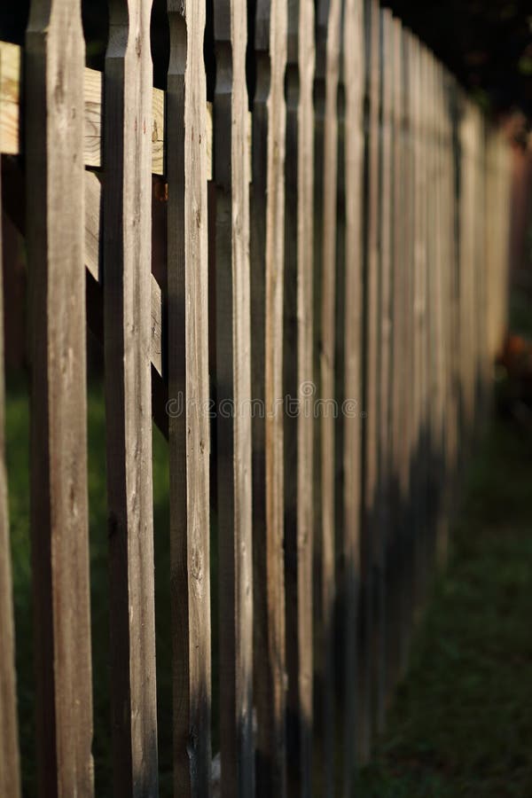 Picket Fence stock photo. Image of fencing, rustic, timber - 58955810