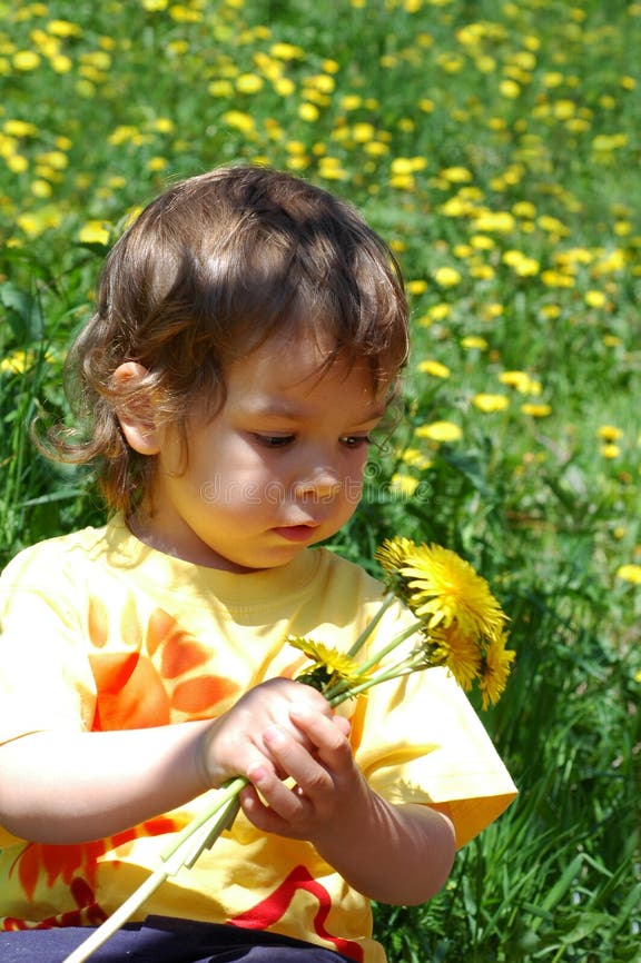 Picking flowers stock photo. Image of curly, beautiful - 838088