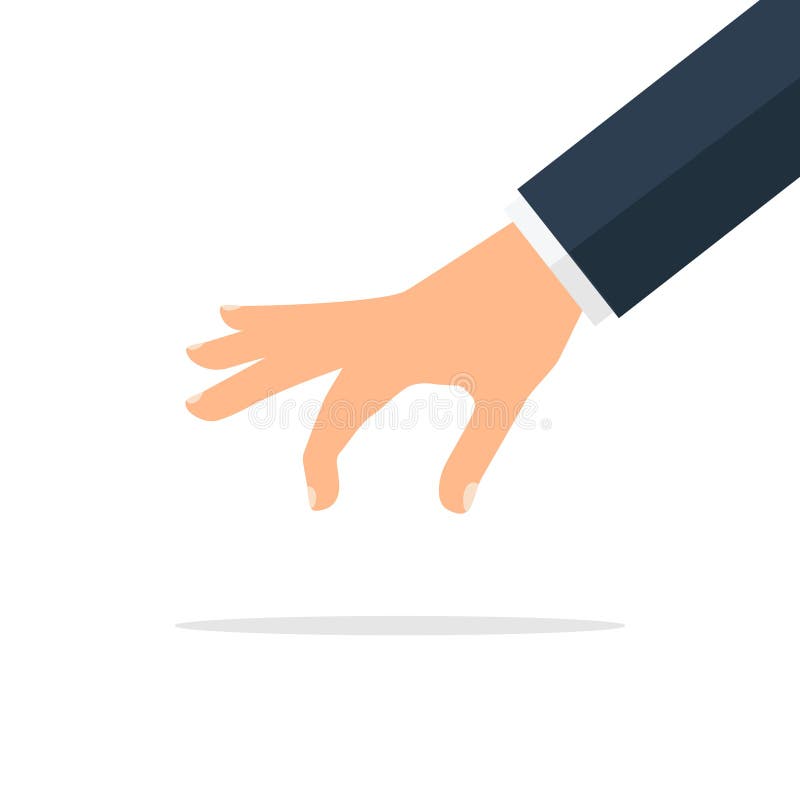 Picking Hand. Vector Illustration Flat Design EPS. Stock Vector ...