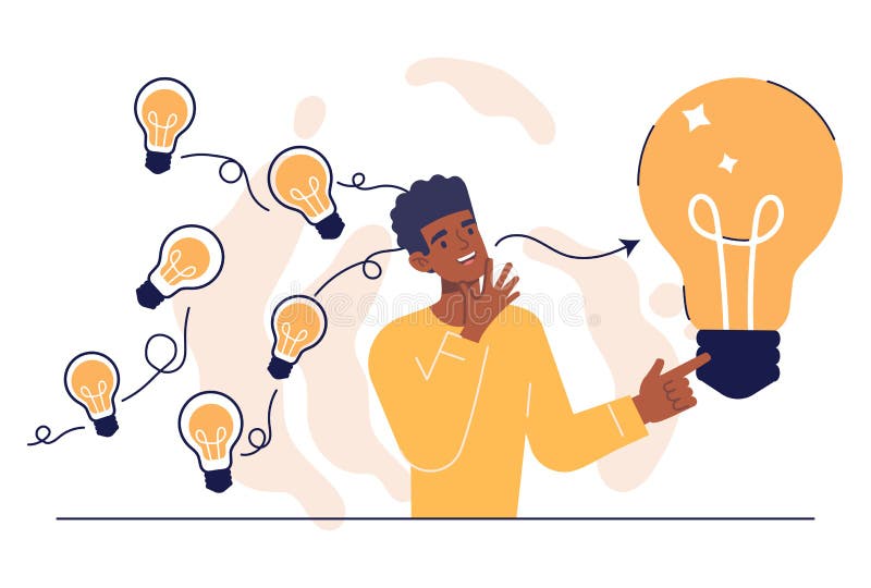 Picking Ideas and Best Option Selection Concept Stock Vector ...