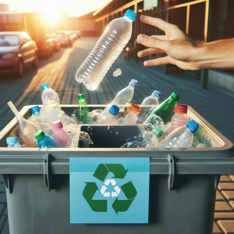 Picking Plastic Bottle Up, Keeping Environment Clean and Ecology ...