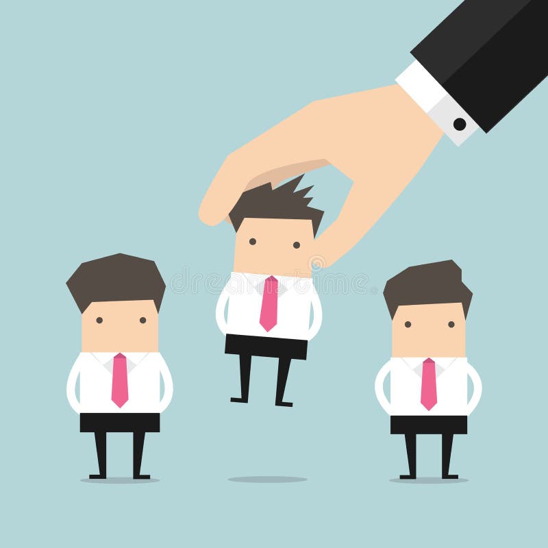 Picking the Right Candidate Businessman Professional Stock Vector ...