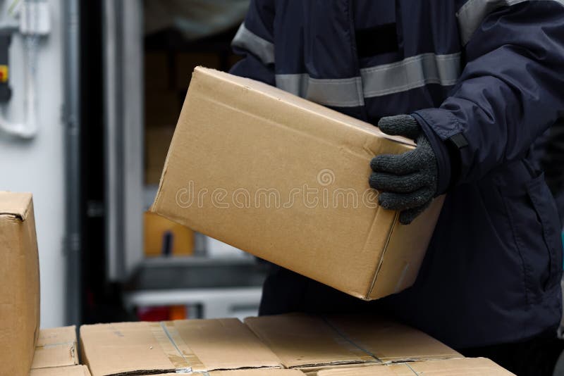 Loading Room for Goods in Cold Warehouse Storage Stock Image - Image of ...