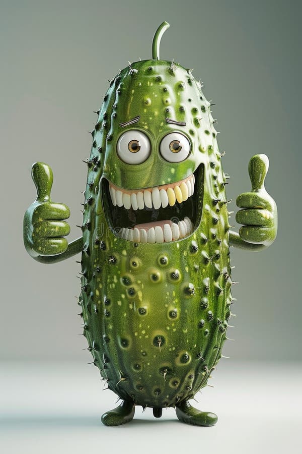 Smiling Thumbs Up Pickle Cartoon Stock Photos - Free & Royalty-Free ...