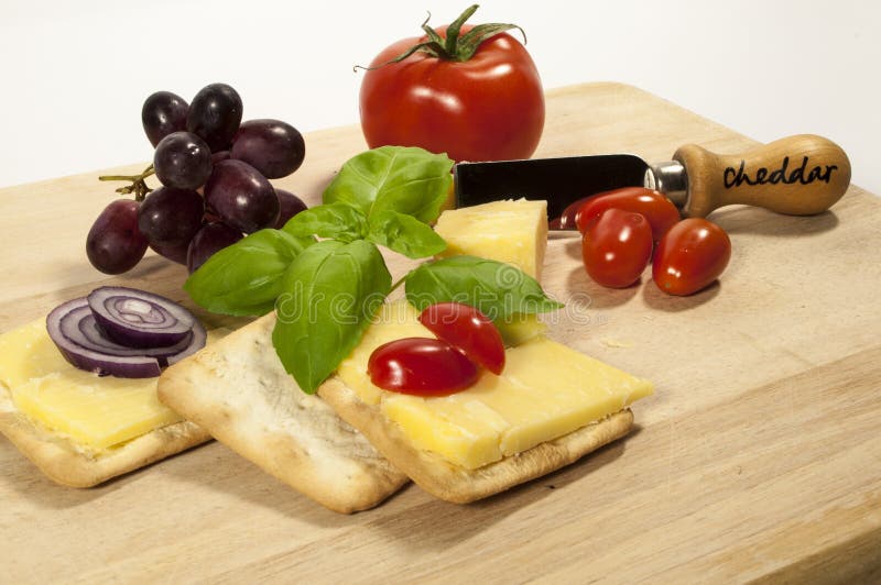 Pickle,cheese and Cracker Display Stock Image - Image of protein, lunch ...
