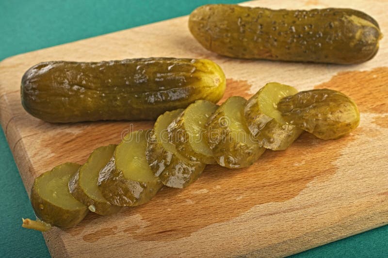 The pickle cut on segments stock image. Image of vegetable - 23956275
