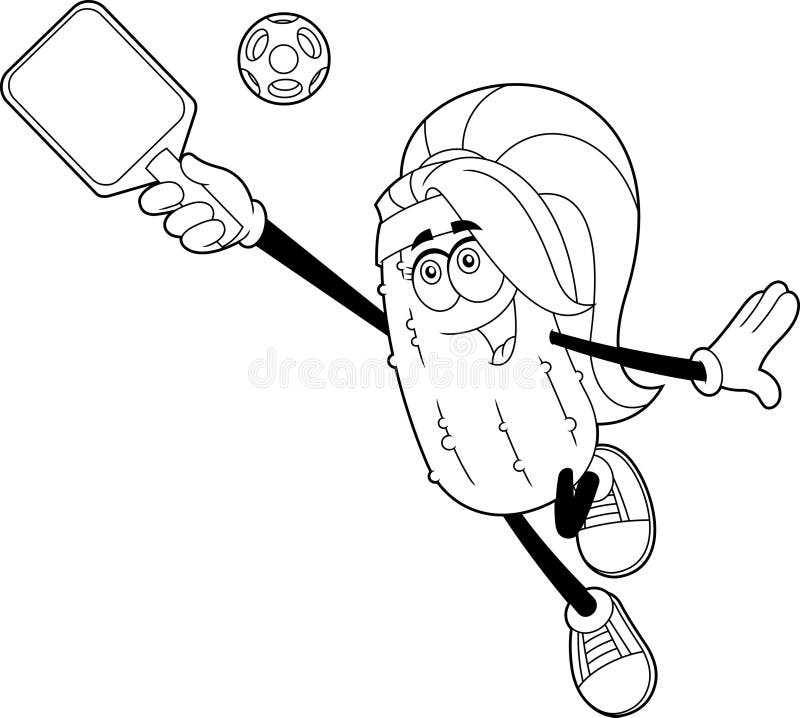 Pickle Ball Cartoon Cute Stock Illustrations – 177 Pickle Ball Cartoon ...