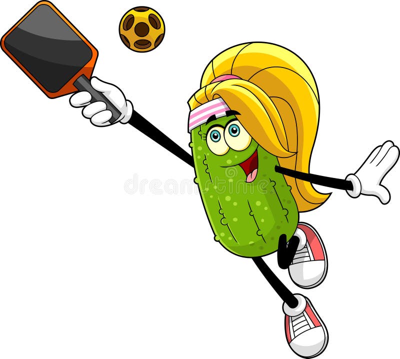 Pickle Playing Pickleball Stock Illustrations – 205 Pickle Playing ...