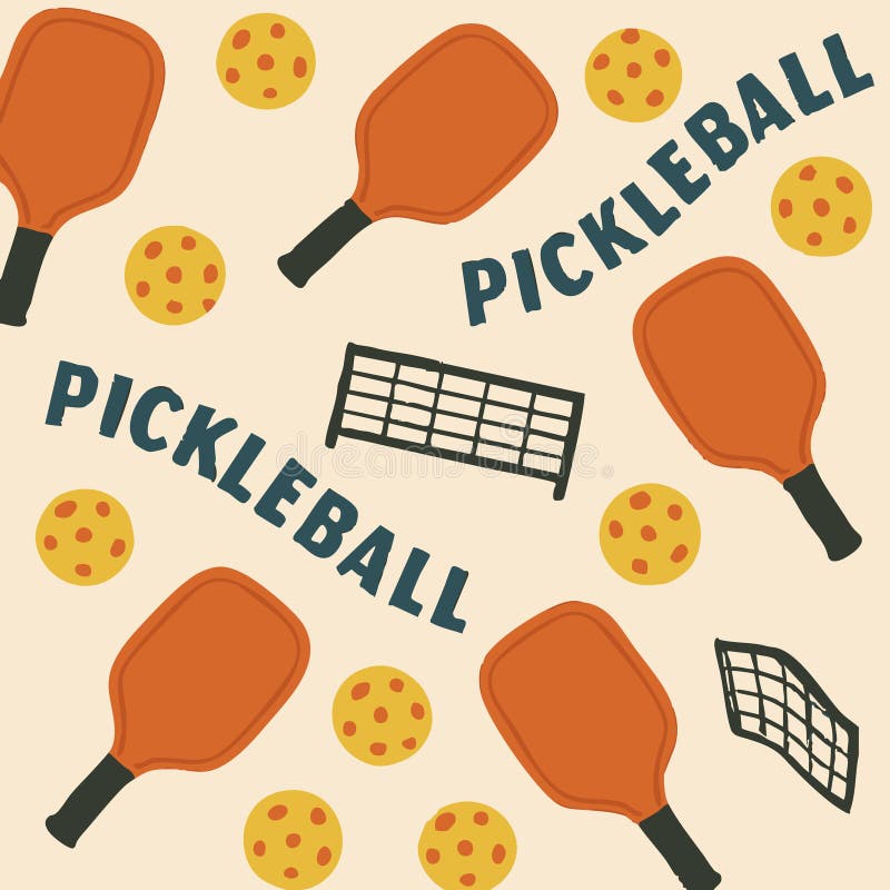Pickleball No. 2 Print Design in Vector Stock Vector - Illustration of ...