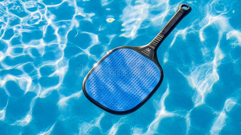 Pickleball Paddle Floating Pool Bright Sunny Day Digital Stock Photos ...