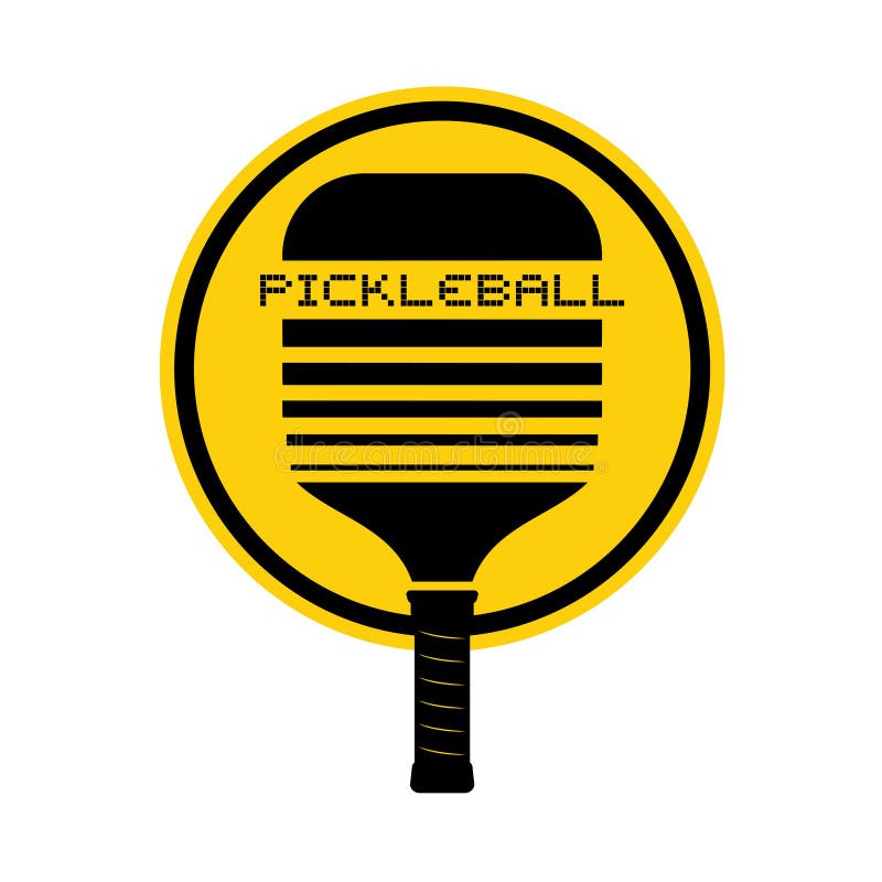 Pickleball racket icon stock vector. Illustration of isolated - 108063073