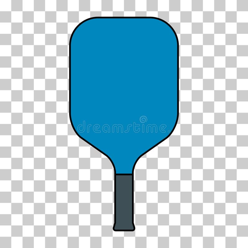 Pickleball Racket Sport, Indoor Paddle Icon, Web Flat Symbol Vector ...