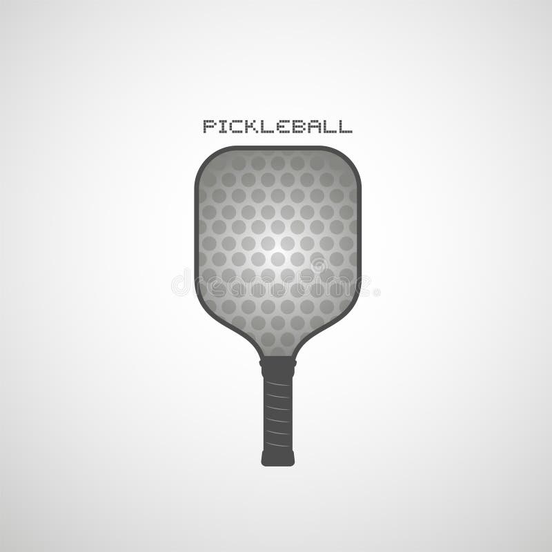 Pickleball Racket Illustration Stock Vector - Illustration of handle ...