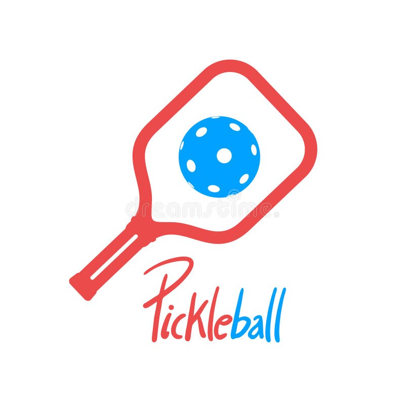 Pickleball sport symbol stock vector. Illustration of paddle - 162331750