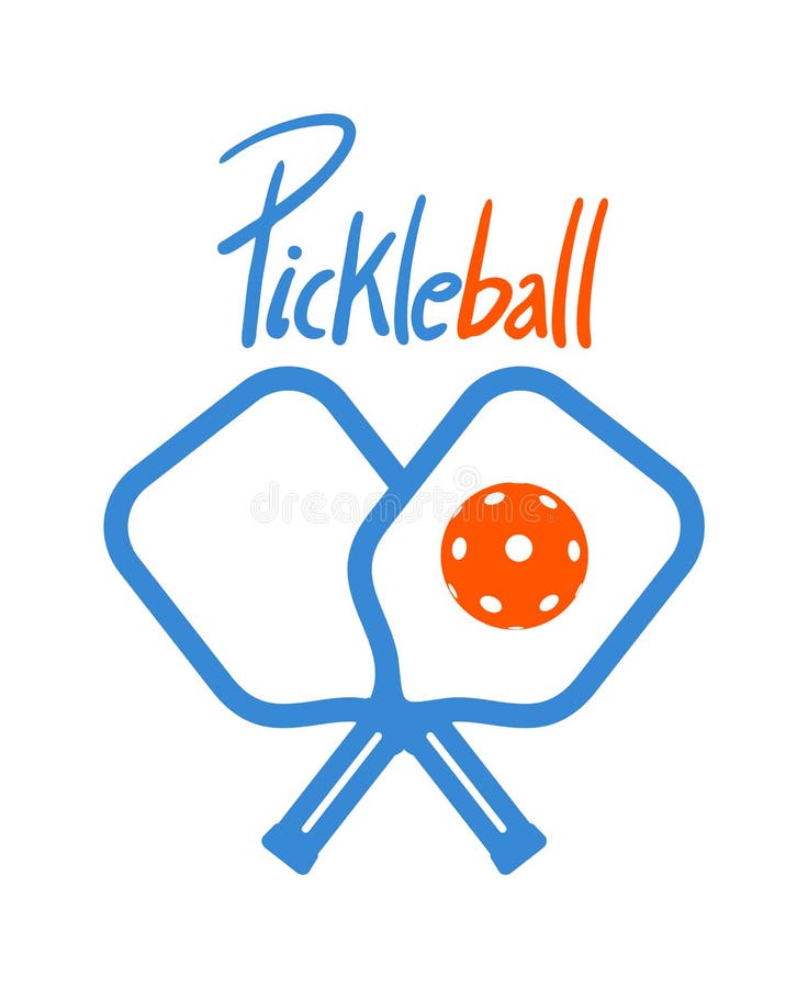 Pickleball sport symbol stock vector. Illustration of club - 240481894