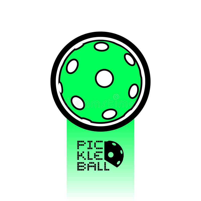 Pickleball symbol design stock vector. Illustration of creative - 142037674