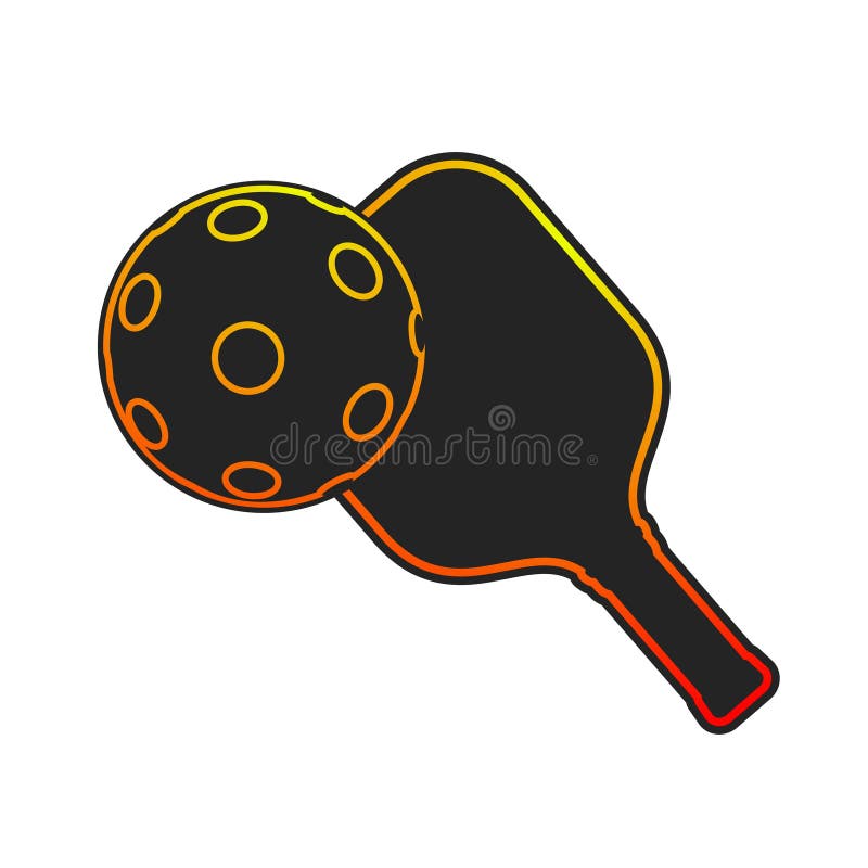 Pickleball symbol design stock vector. Illustration of play - 144713940