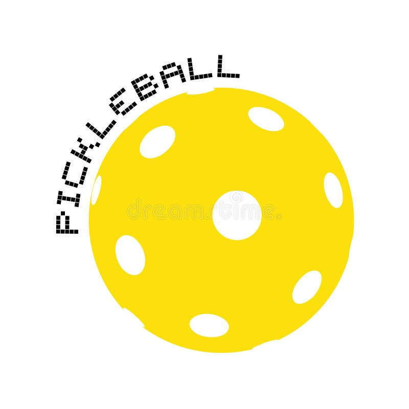 Pickleball symbol design stock vector. Illustration of game - 112350158