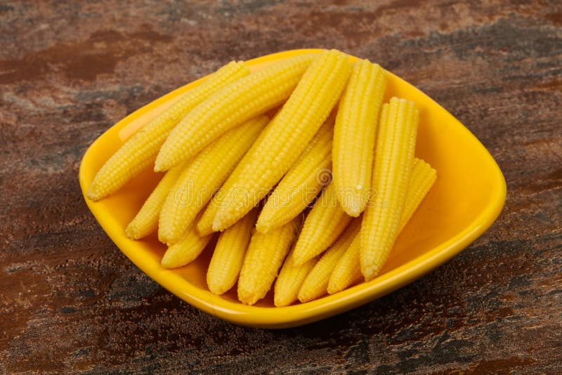Pickled baby corn stock image. Image of maize, pickled - 153083535