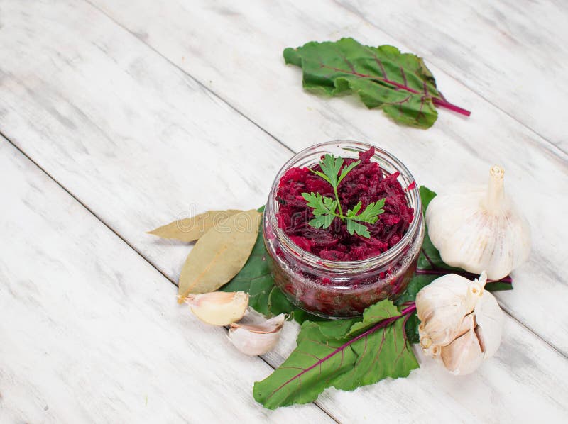 Pickled beet in a jar stock image. Image of maroon, organic - 41408541