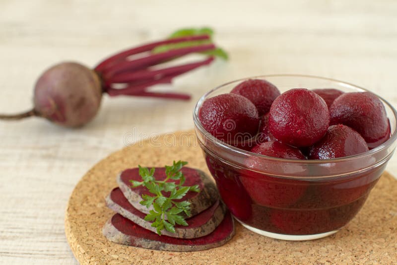 Pickled beetroots stock photo. Image of food, canned - 95471110