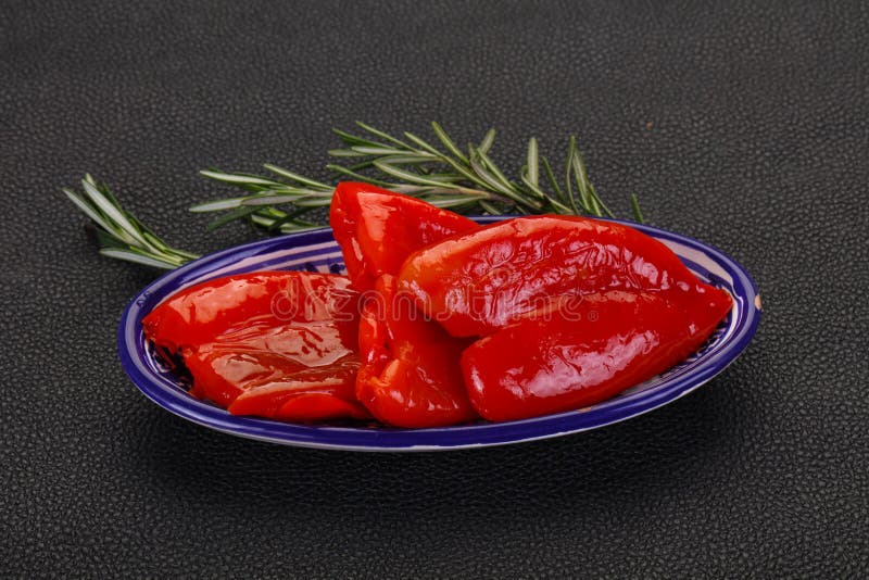 Pickled bell pepper stock image. Image of wooden, lunch - 195857471